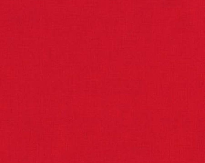 Red, Kona Cotton Solids, From Robert Kaufman, 44-45" Wide, by the Yard ...