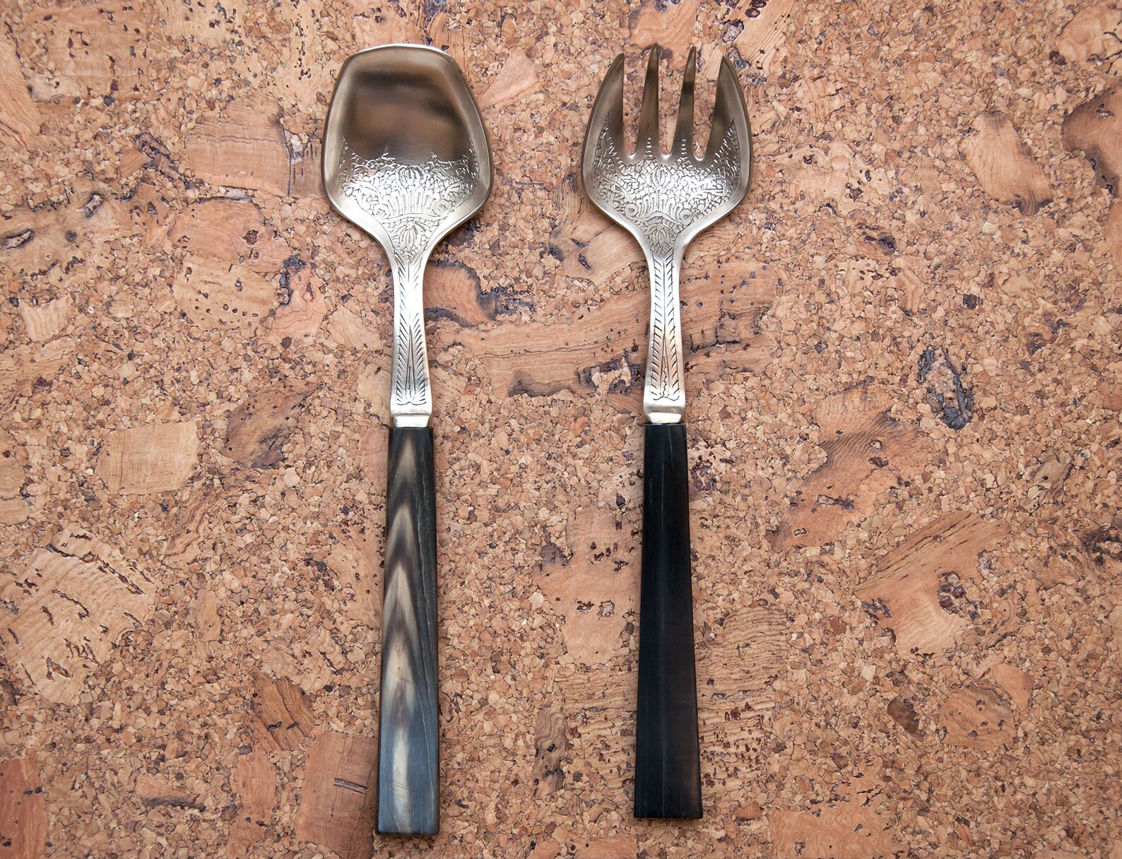 SET of Serving Spoon and Fork. Melchior Spoon and Fork. | Etsy