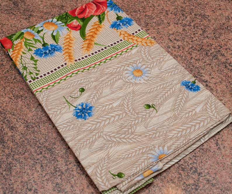 Ukrainian Folk Tablecloth, Linen Holiday Tablecloth With Ukrainian ...
