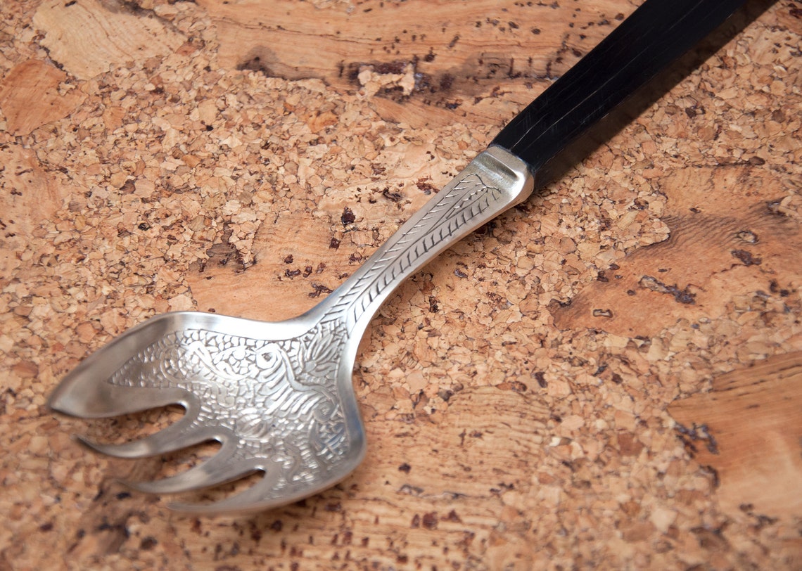 SET of Serving Spoon and Fork. Melchior Spoon and Fork. - Etsy