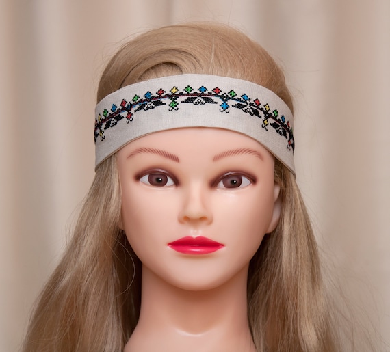 Ukrainian Headband Traditional Hair Bandage FOLK Dressing | Etsy