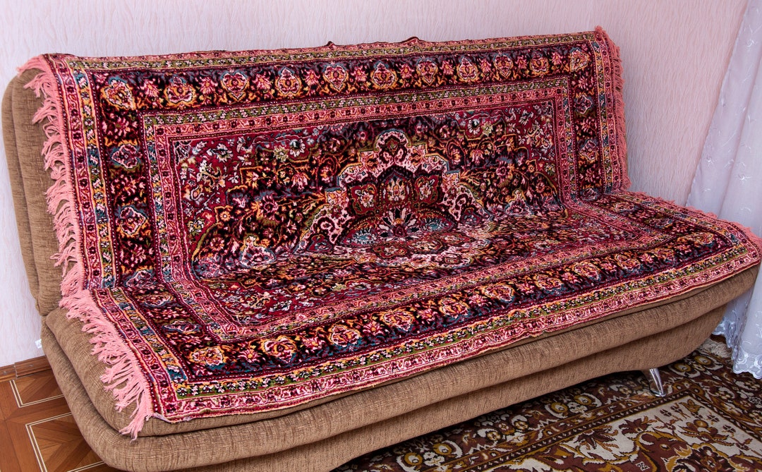 Persian Rug Carpet, Wall Carpet Cover. Vintage Collection RUG. Soviet ...