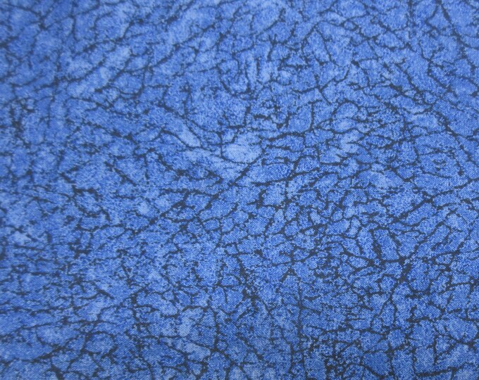 3+ Yds X 45 in Blue Crackle Fabric Quilting Cotton Blank Textiles (124 ...