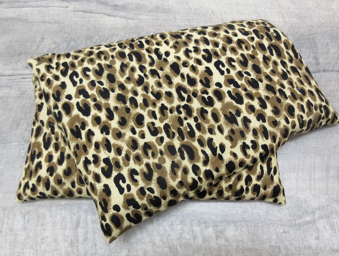 Corn Heat Pack Microwave Pillow Washable Cover Leopard Animal Print ...