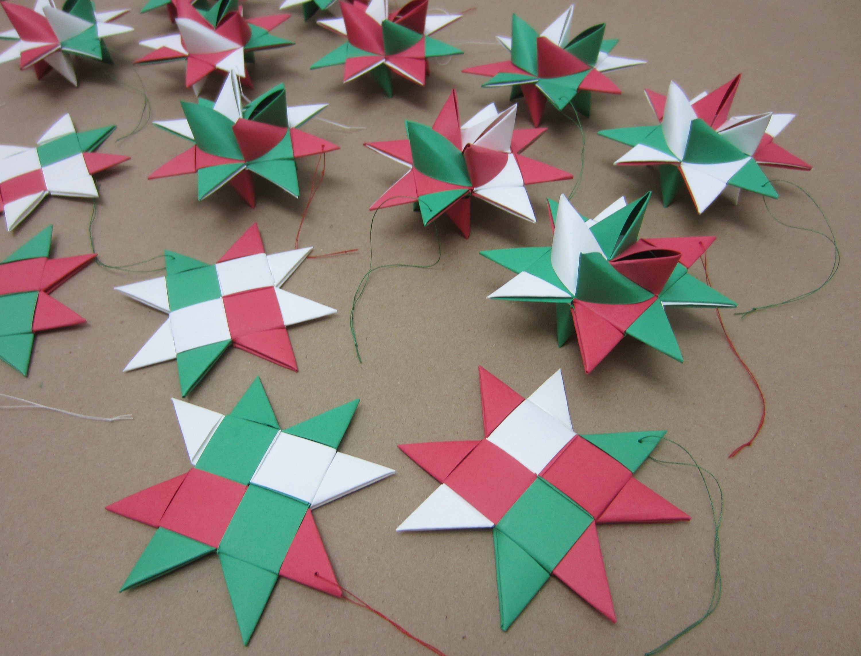 Custom Stars Ornaments Paper or Ribbon Stars MADE TO ORDER - Etsy Ireland