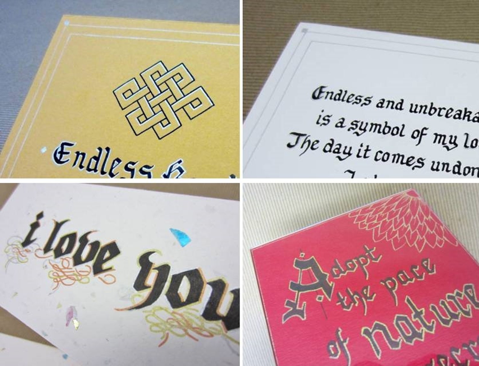 Sympathy Card Handwritten Calligraphy Greeting Card Deepest | Etsy