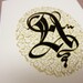 Monogram Calligraphy Greeting Card Handwritten Original Art - Etsy