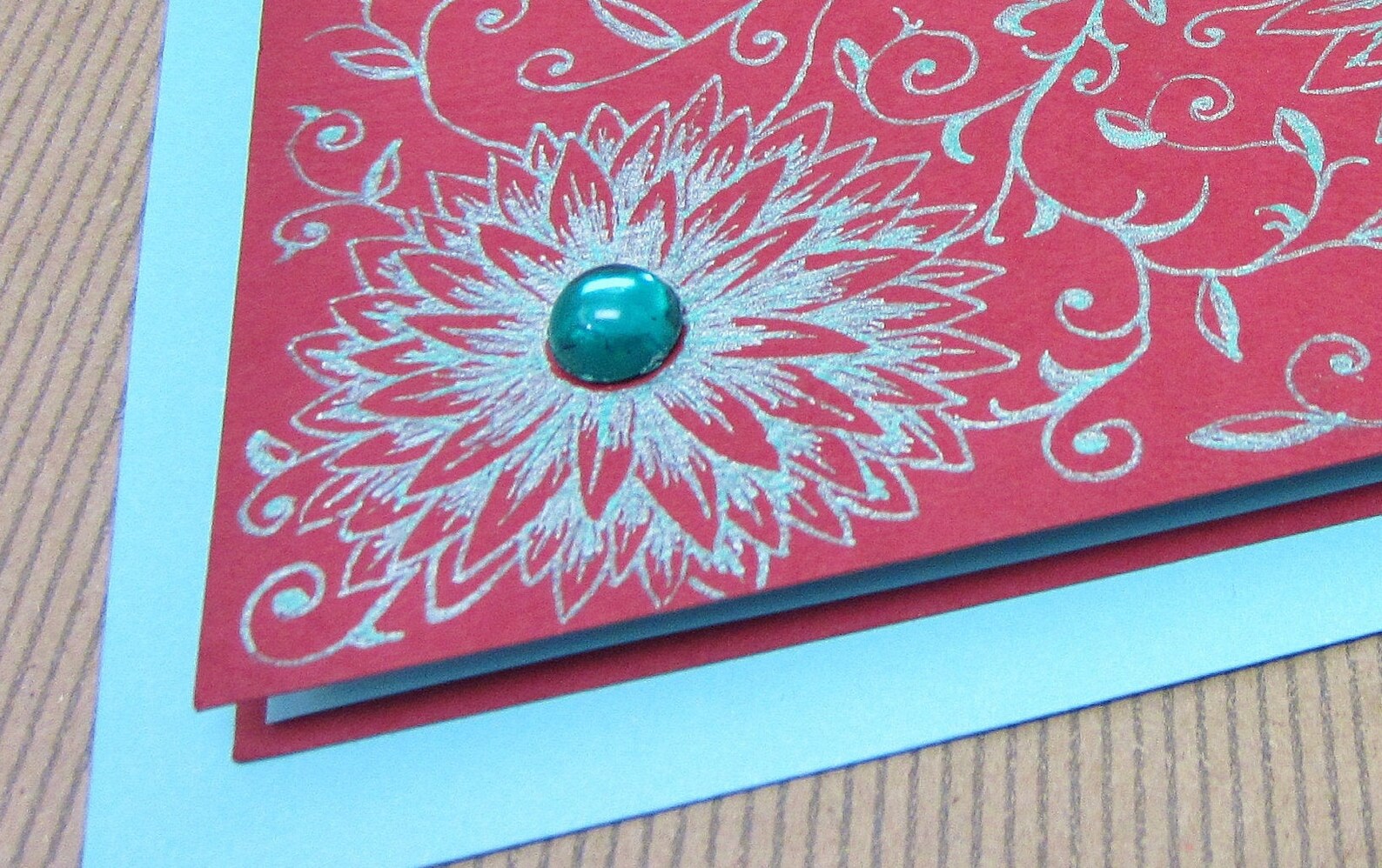 Greeting Card Note Card Hand Drawn Original Art Metallic | Etsy