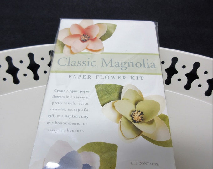 Classic Magnolia Paper Flower Kit Paper Source Sheets Pattern Wire ...