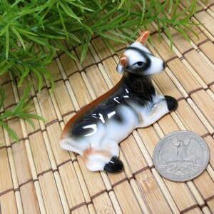 Miniature Calf Cow Figurine Porcelain Farm Animal Lover Gift - Etsy