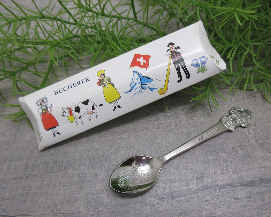 Rolex Lucerne Souvenier Spoon Bucherer Switzerland Stainless Steel ...