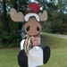 Christmas Moose Mailbox Topper With Solar Light - Etsy