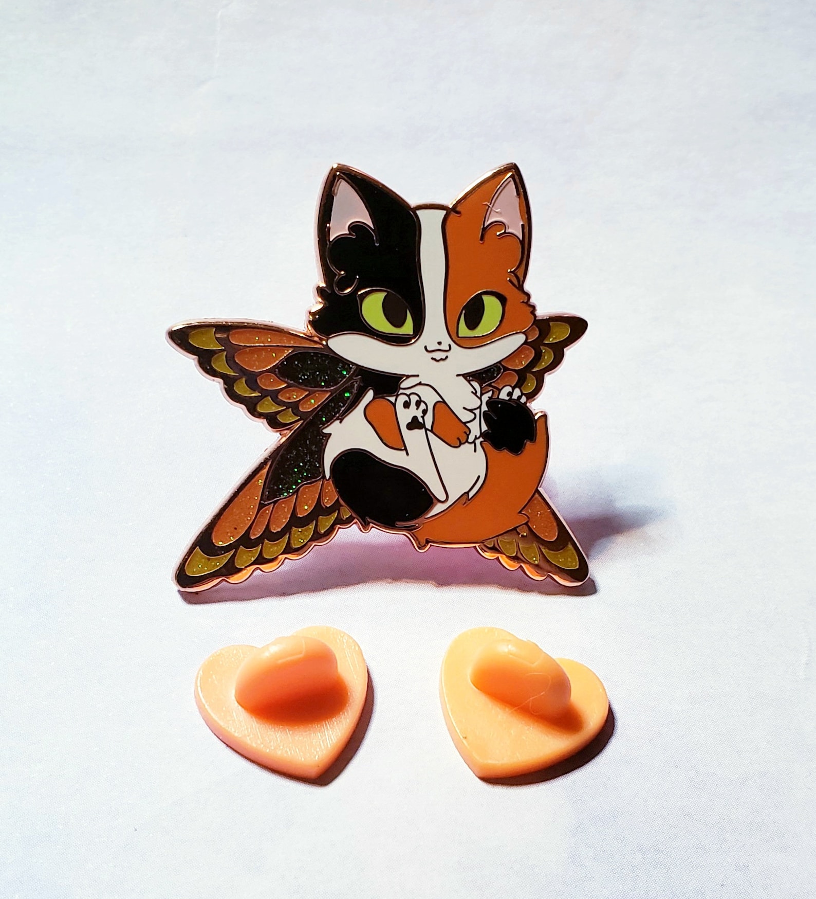 Calico Fairy Kitten Enamel Pin | Etsy
