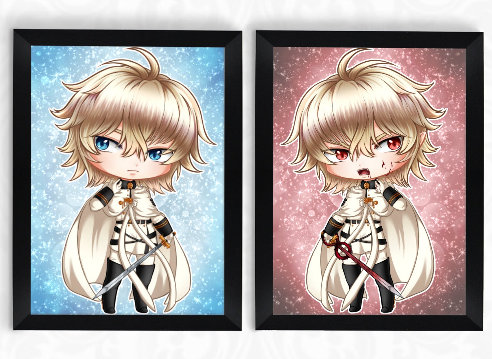 Owari No Seraph 5.25x7.25 Chibi Prints - Etsy Sweden