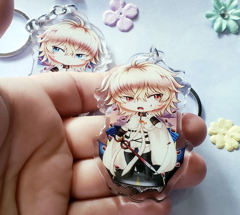 Owari No Seraph Mika Acrylic Keychain | Etsy
