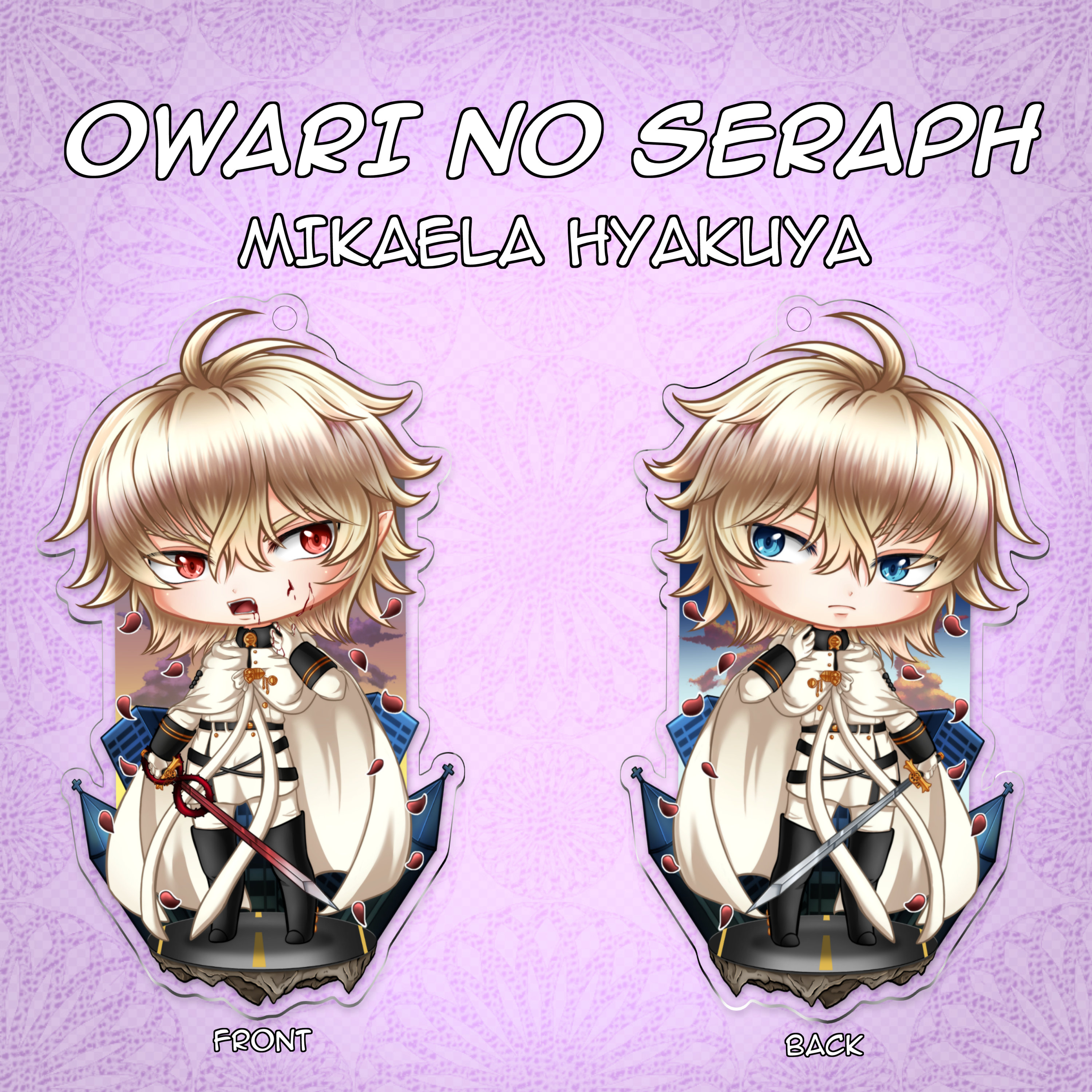 Owari No Seraph Mika Acrylic Keychain - Etsy