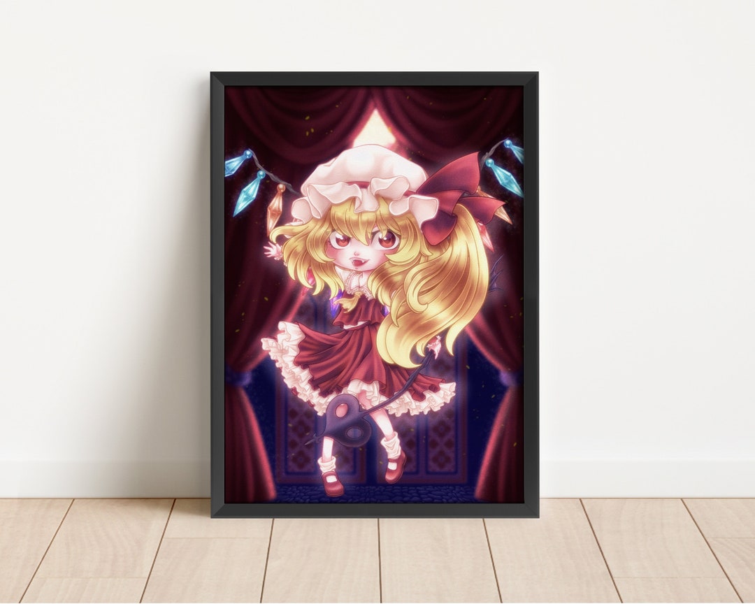 5.25x7.25 Flandre Scarlet - Touhou Prints - Etsy