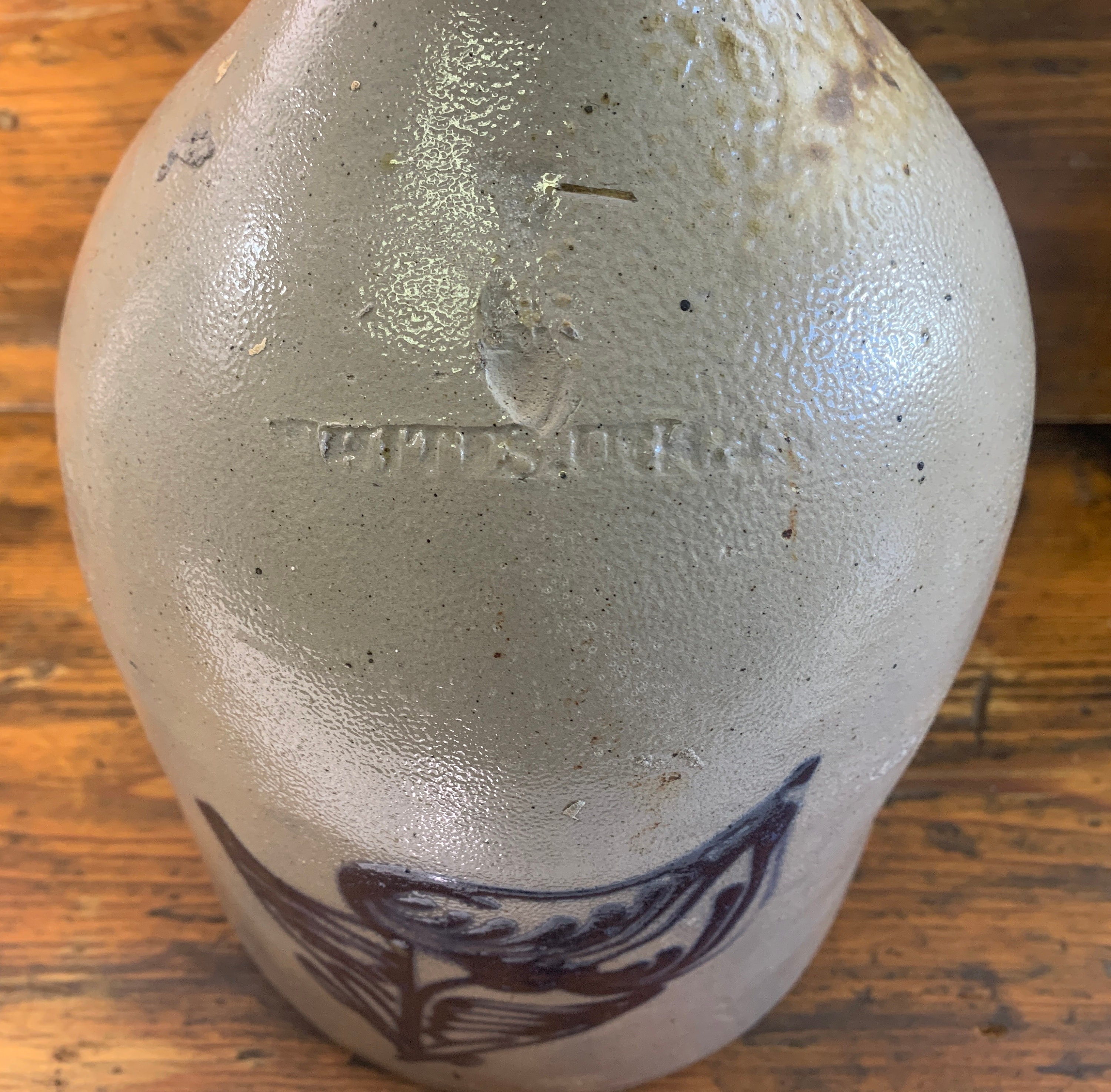 Antique Stoneware Jug Whites Utica 1800s - Etsy