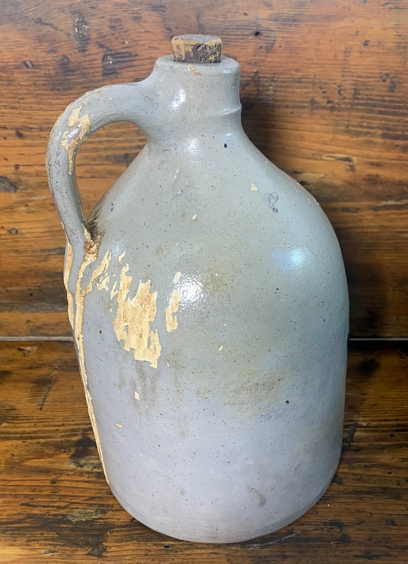 Antique Stoneware Jug Whites Utica 1800s - Etsy
