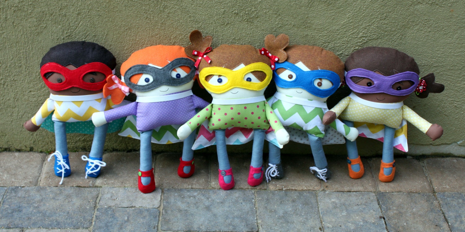 Super Hero Rag Dolls for Boys and Girls - Custom Orders Welcome! - Etsy