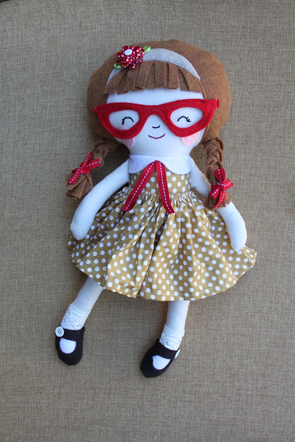 Handmade Little School Girl Rag Doll - Etsy