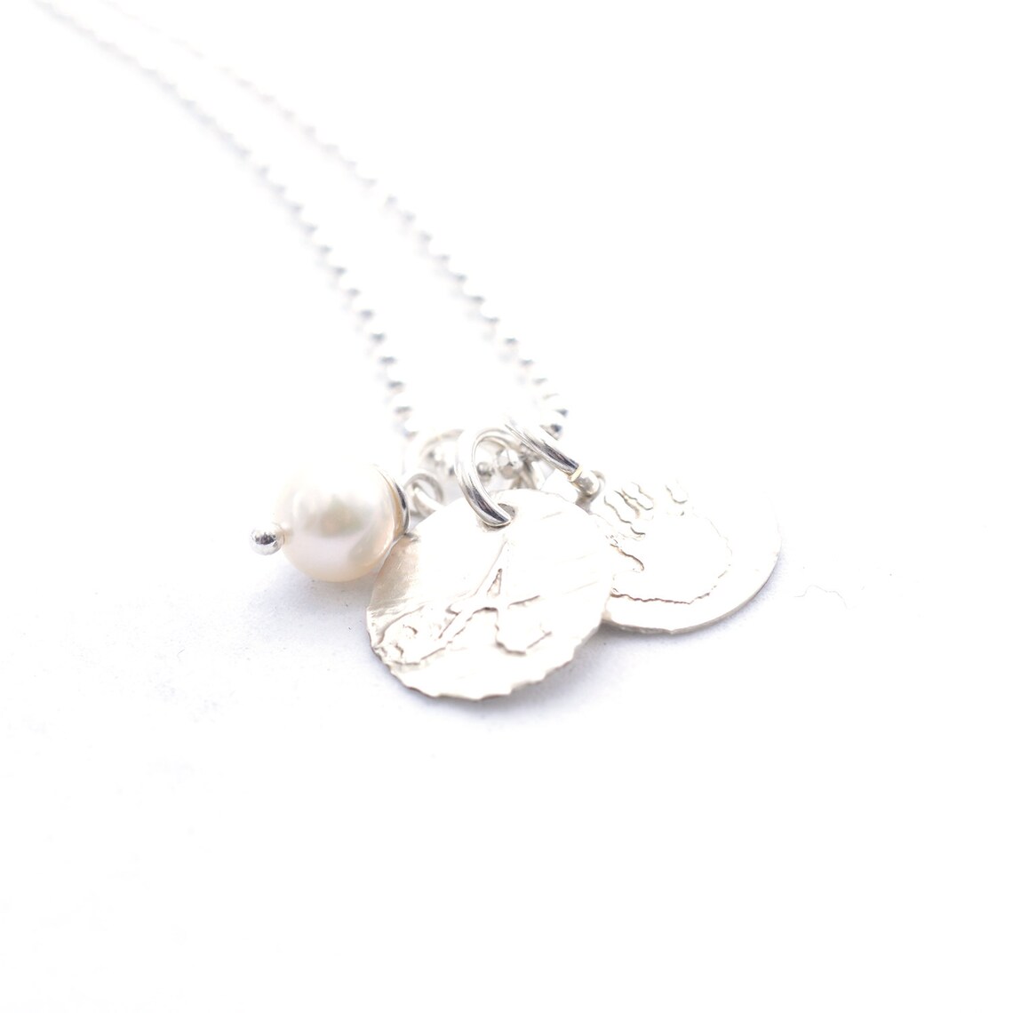 Baby Handprint Necklace Embossed Using Your Child's Actual - Etsy