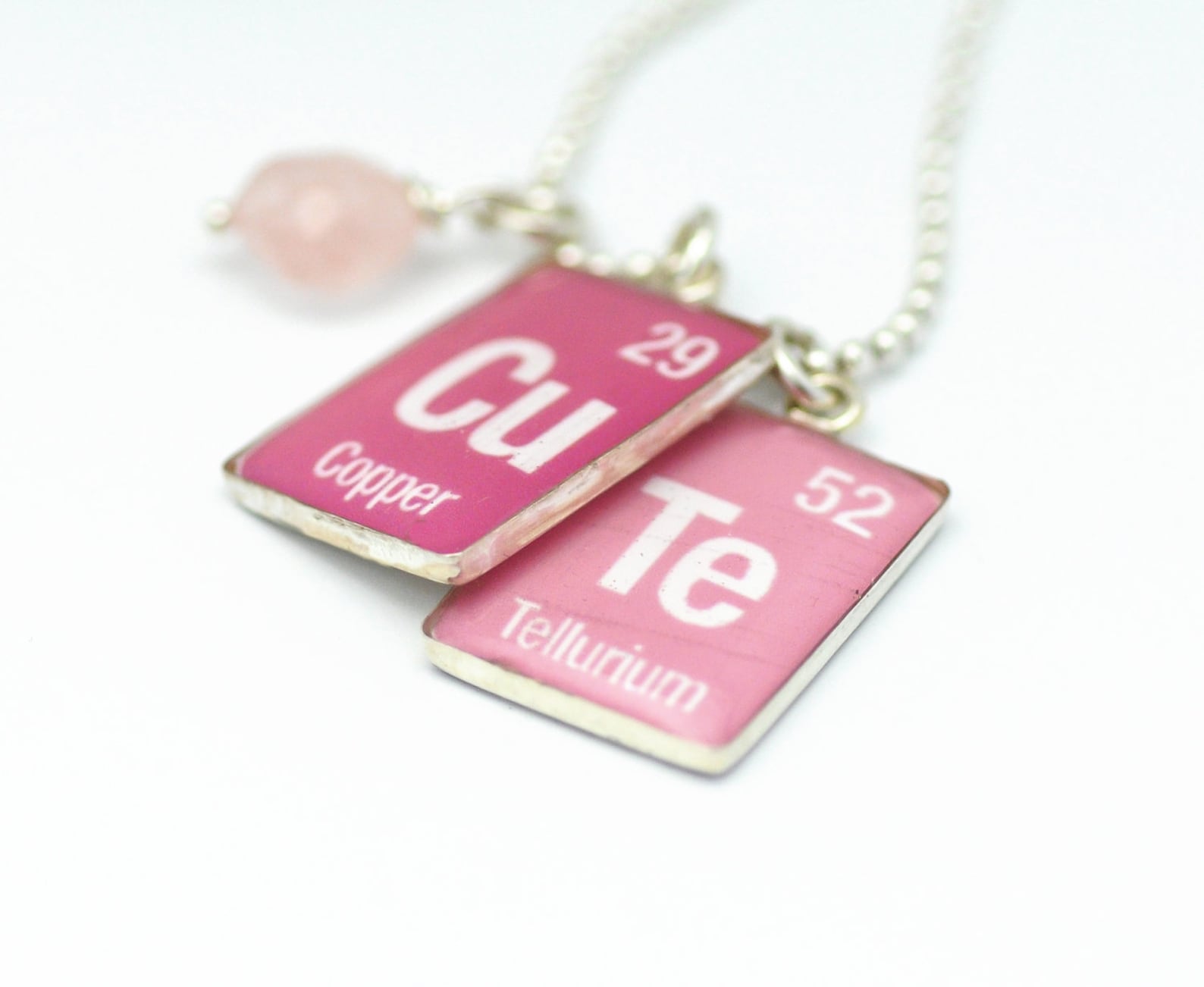 Periodic Table Necklace Element Charms Science Jewelry | Etsy