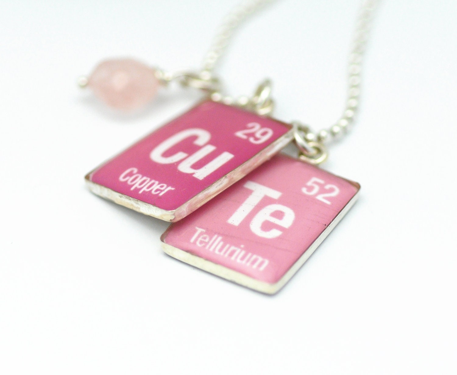 Periodic Table Necklace Element Charms Science Jewelry | Etsy