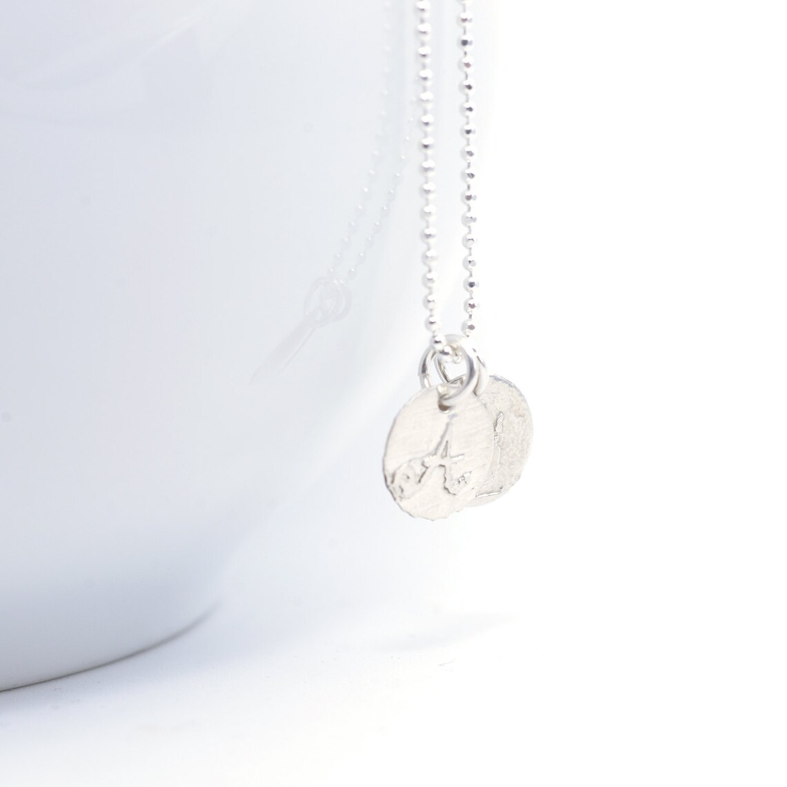 Baby Handprint Necklace Embossed Using Your Child's Actual - Etsy