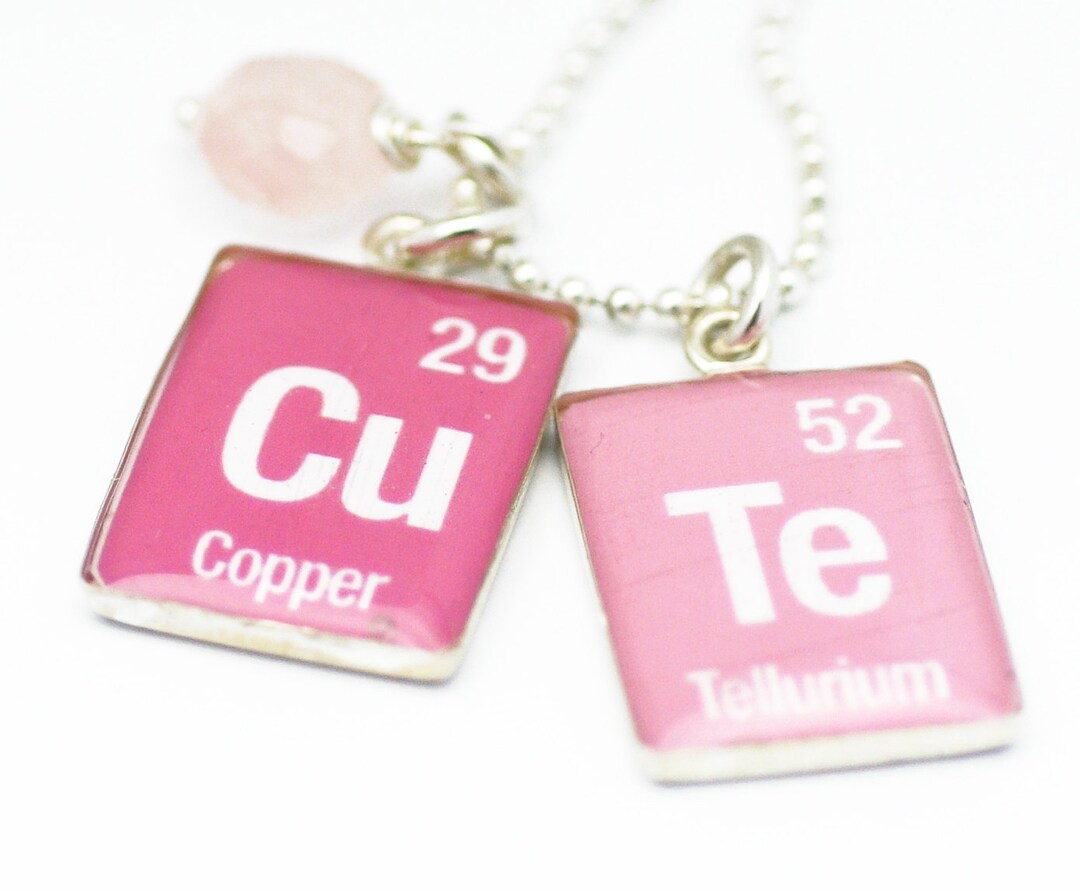 Periodic Table Necklace Element Charms Science Jewelry - Etsy
