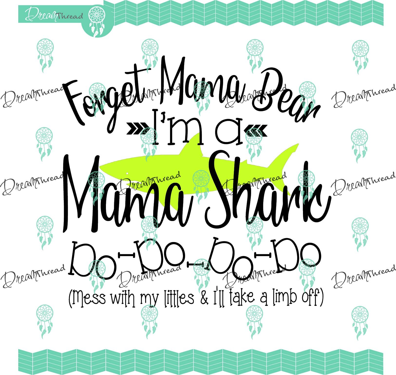 Home & Hobby Mama Shark Cutting File silhouette file cricut file DXF ...