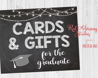Graduation Card Box Sign | Etsy