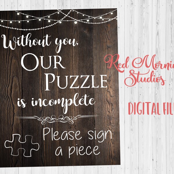 Please Sign a Puzzle - Etsy