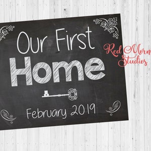 Our First Home Sign. DIGITAL FILE. Housewarming Photo Pro - Etsy