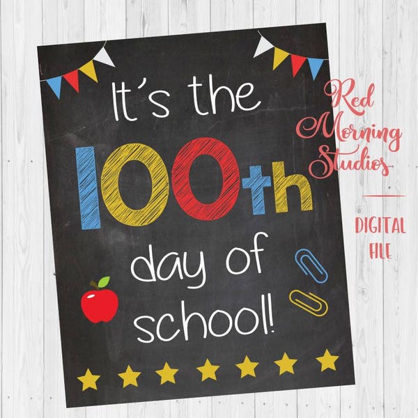 100th Day of School - Etsy