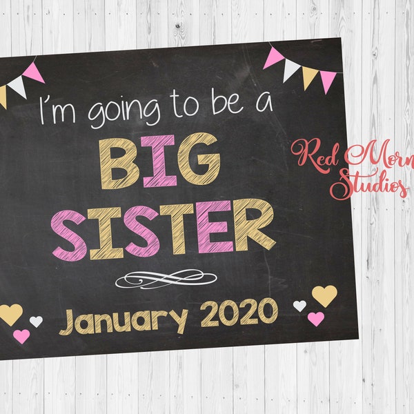 Big Sister Sign - Etsy