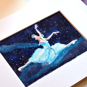 Snow Queen- Fine Art Print- Dance Art- Holiday Decor- Winter Art ...