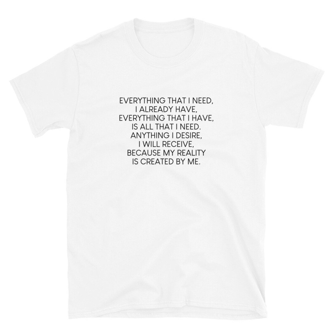 Positive Affirmations, Short-sleeve Unisex T-shirt - Etsy