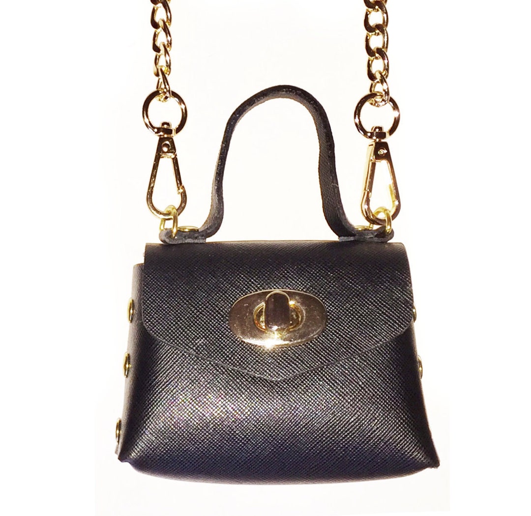 Mini Black Cross Body Saffiano Leather Bag - Etsy