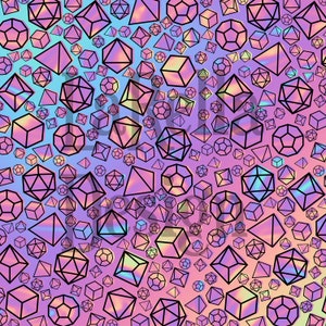 Digital Paper: Holographic Dice | Scrapbooking | Wrapping | Gift Wrap ...