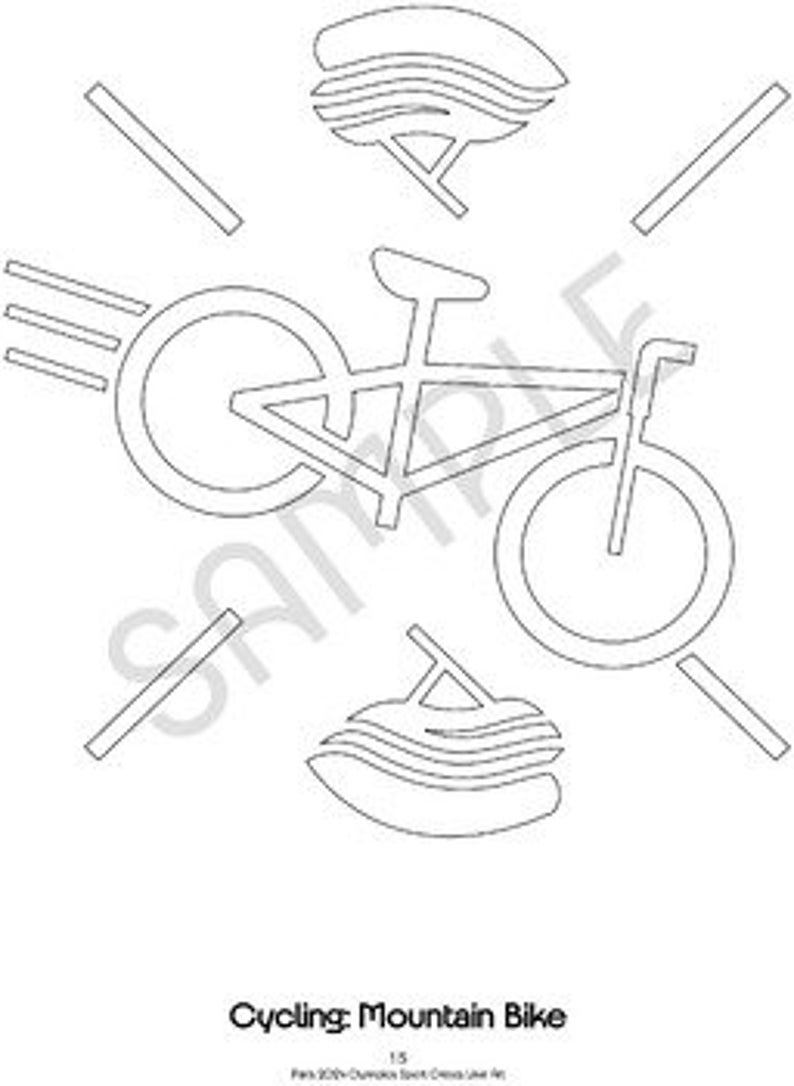 Sport Line Art Coloring in Worksheets Booklet Sports 2024 France ...