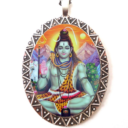 Lord SHIVA Rosary Handmade Hindu Jewelry Medal Pendant | Etsy