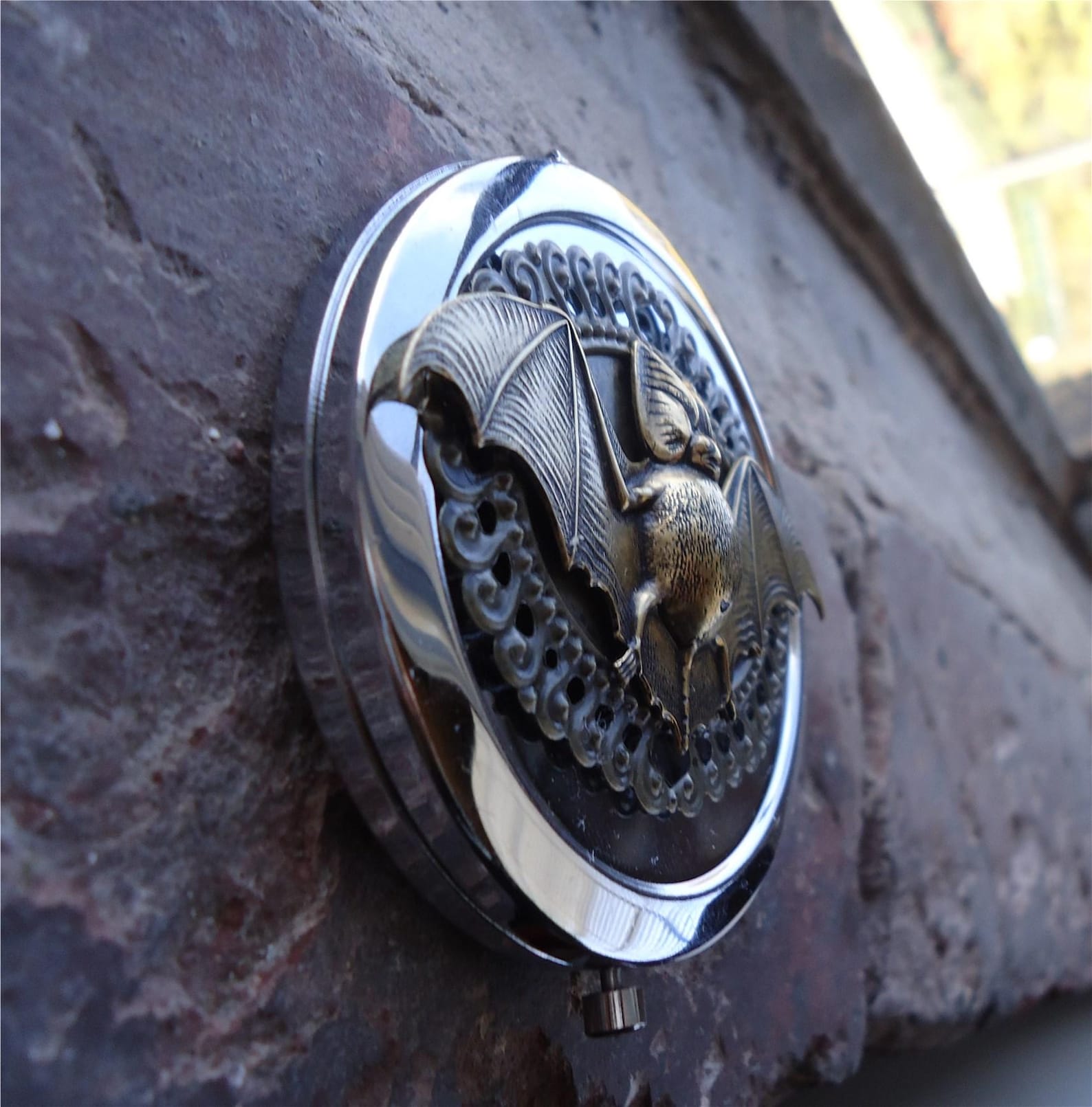 Bat Compact Mirror - Victorian Steampunk - Goth - Horror - Vampire ...