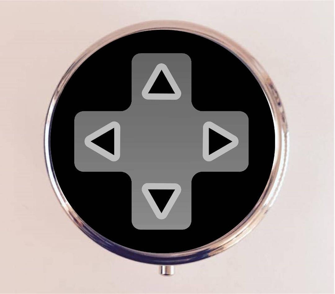 Video Game Button Pill Box Case Pillbox Holder Trinket Box Pop Art ...