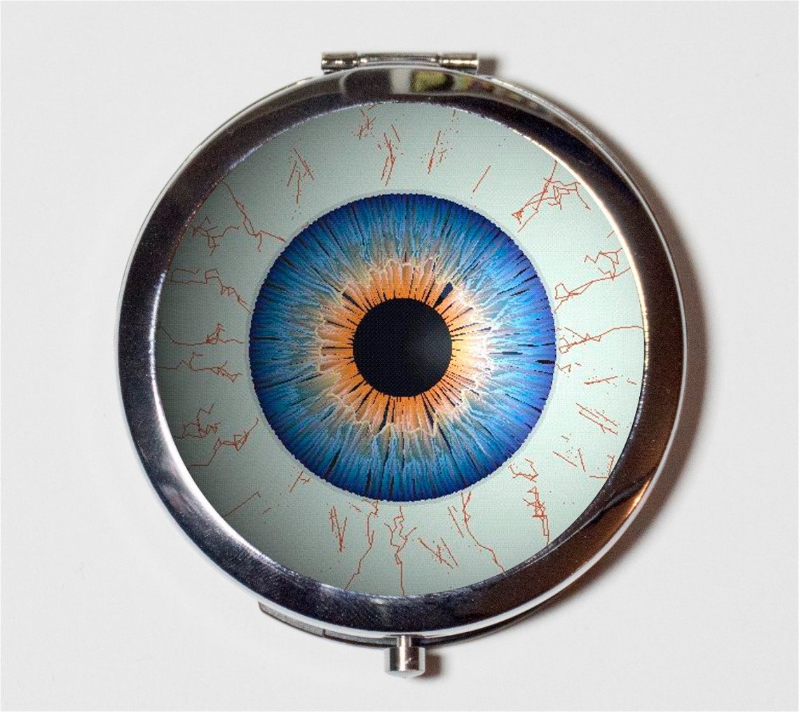 Weird Eyeball Compact Mirror - Creepy Horror Goth - Make up Pocket ...