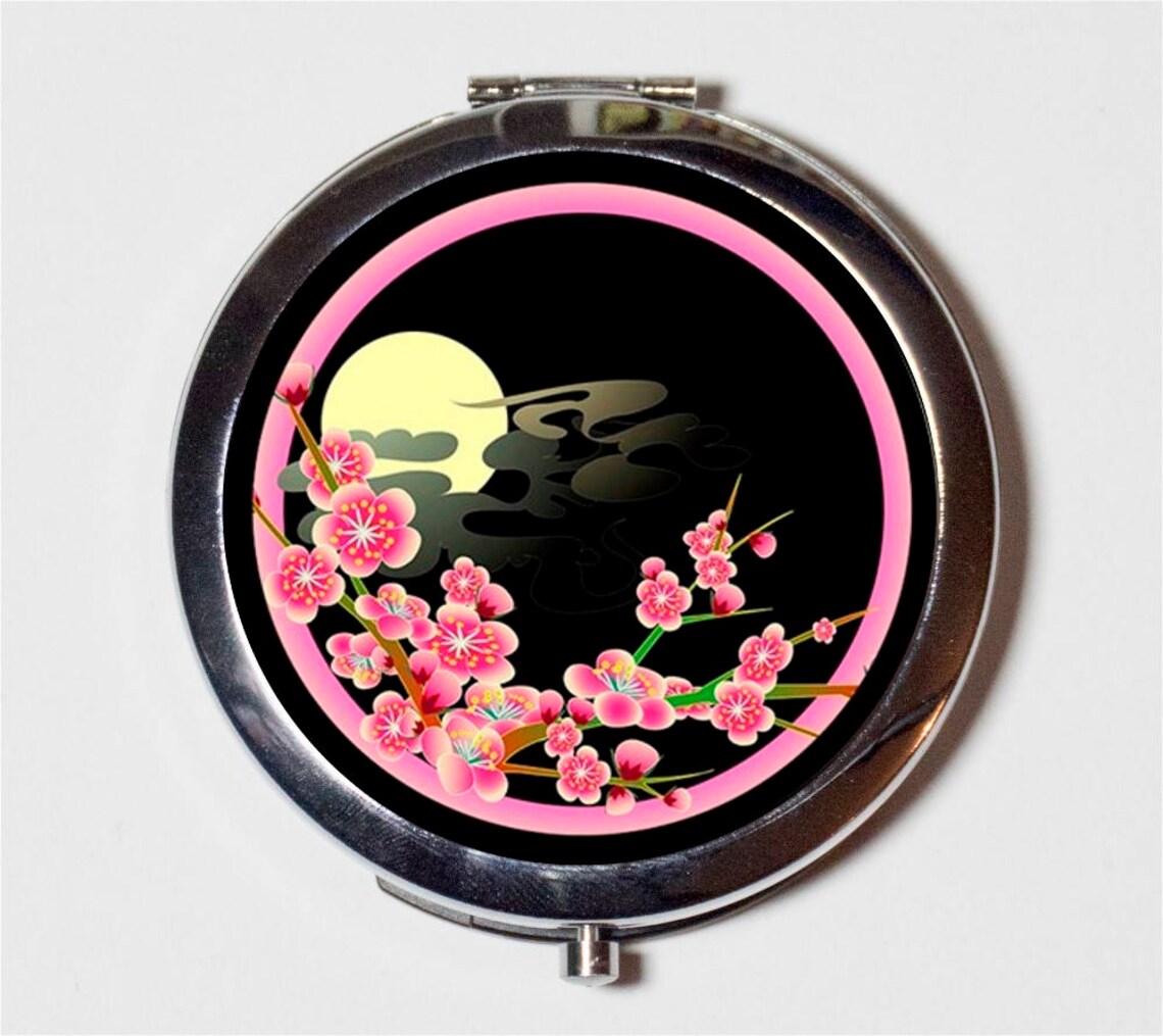 Sakura Cherry Blossom Compact Mirror Japan Japanese Asian - Etsy