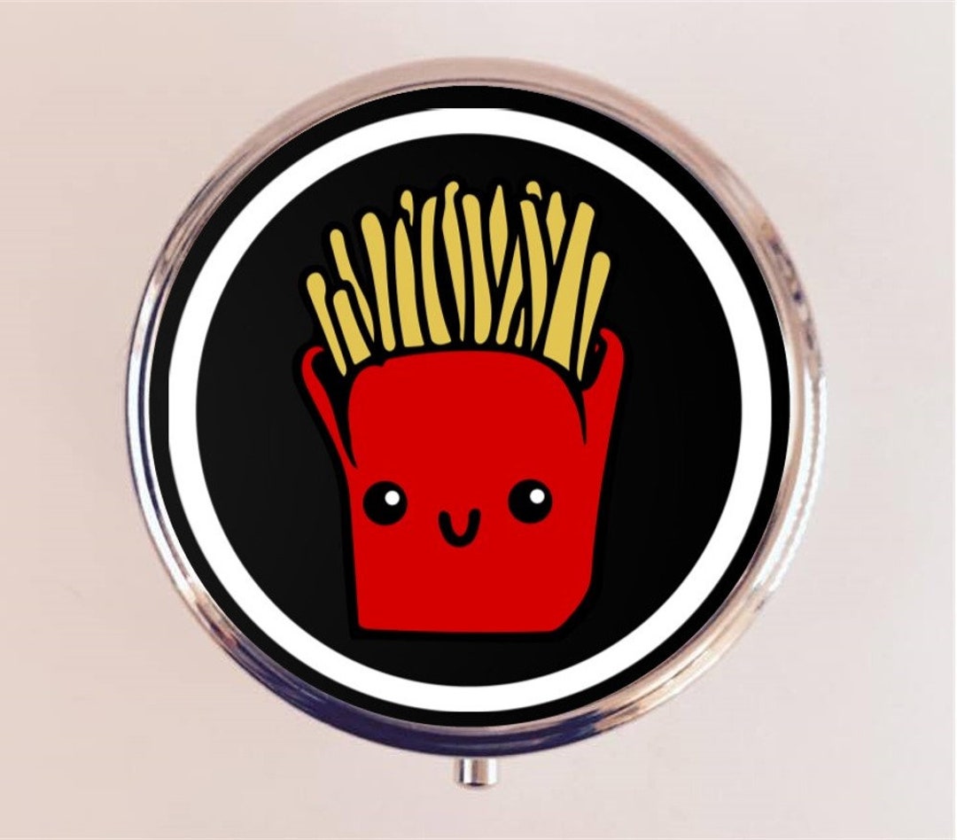 French Fries Pill Box Case Pillbox Holder Trinket Kawaii Cute Cartoon ...