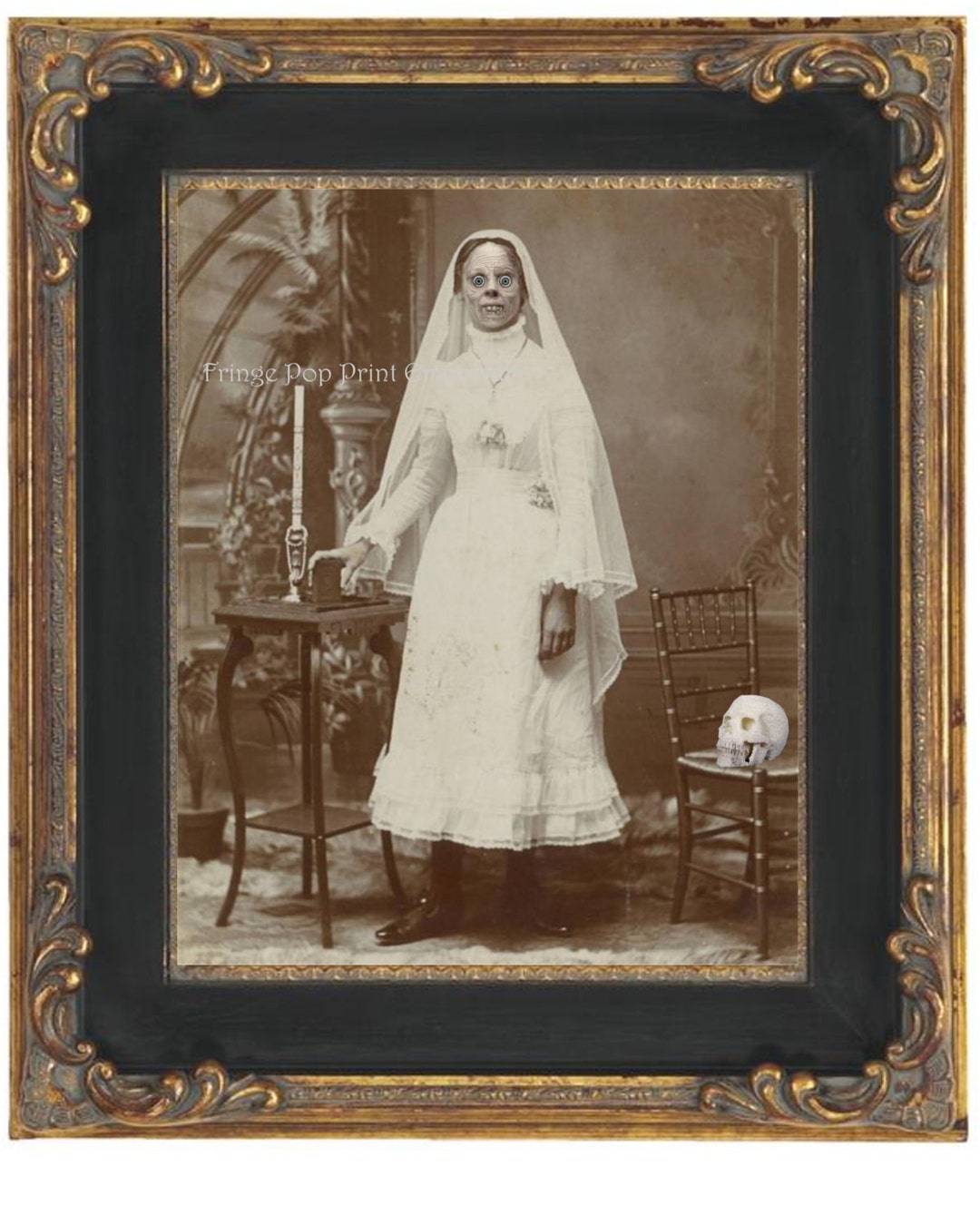 Victorian Zombie Art Print 8 X 10 - Little Ghoul First Communion ...
