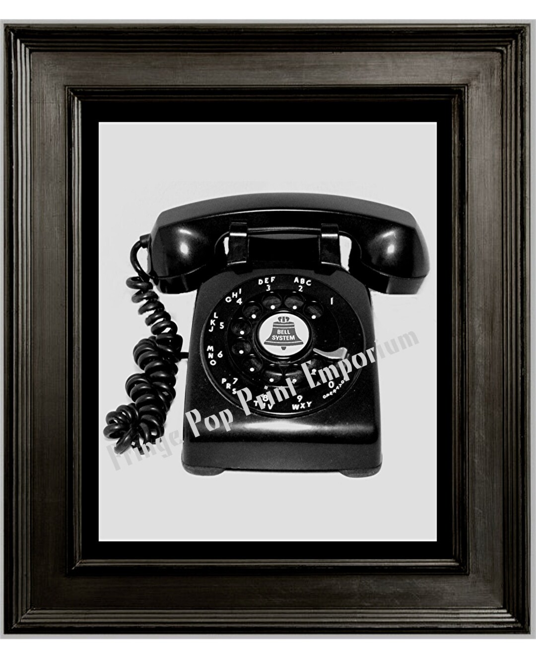 Rotary Telephone Phone Art Print 8 X 10 - Techie Geek Geekery - Etsy