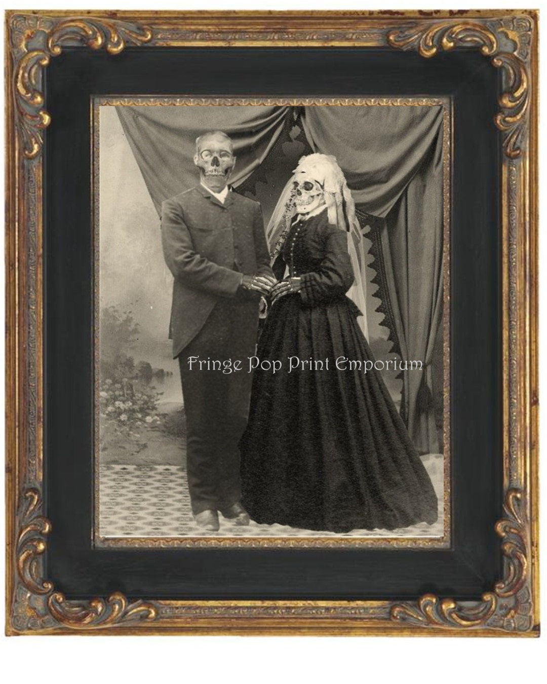 Undead Zombie Wedding Art Print 8 X 10 - Til Death Do Us Part ...
